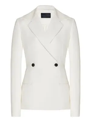 Proenza Schouler Marine Double-breasted Bi-stretch Jacket - White