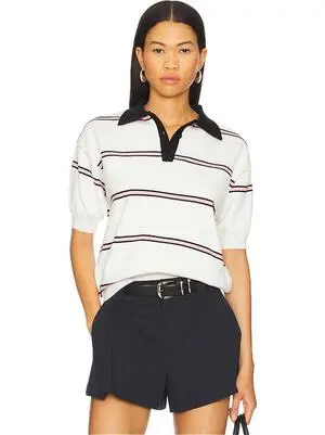 ALL THE WAYS Francesca Polo Top - Multi Stripe
