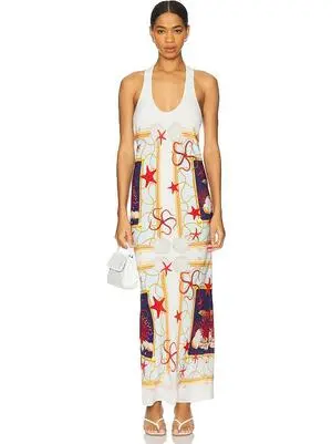 MUMA WORLD Luis Maxi Dress - Coral