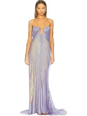 MARIA LUCIA HOHAN Raisa Draped Silk Dress - Dreamscape
