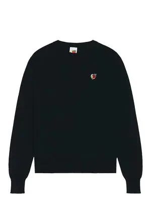 SKY HIGH FARM WORKWEAR Perennial Logo Crewneck Sweater - Black