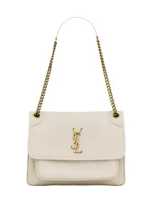 Saint Laurent Medium Niki Chain Bag - White