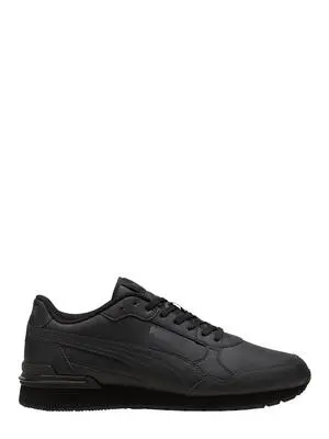 PUMA St Runner V4 Leather Sneakers - Black