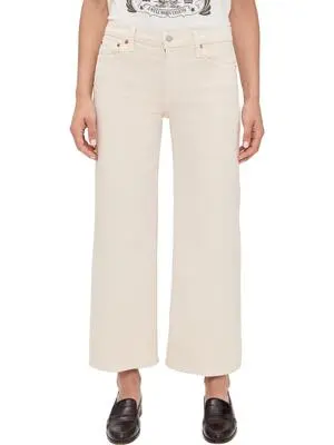 RE/DONE Mid-Rise Wide-Leg Cropped Jeans