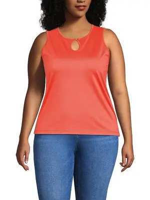 LANDS' END Keyhole Supima Tank