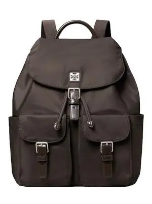 Tory Burch Virginia Nylon Backpack - Dark Brown