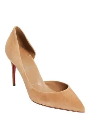 CHRISTIAN LOUBOUTIN Iriza Pointed Toe D'orsay Pump - Lionne/lin Lionne