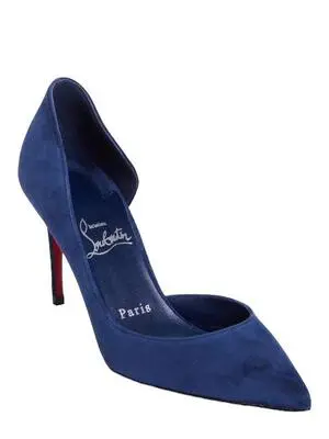 CHRISTIAN LOUBOUTIN Iriza Pointed Toe D'orsay Pump - Zaffiro/lin Zaffiro