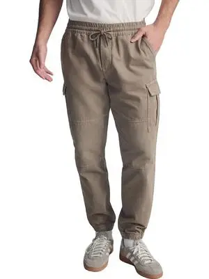 MAVI Drawstring Cotton Cargo Joggers - Brindle