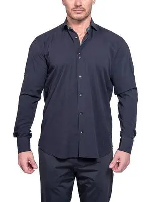 MACEOO Einstein Resistance0159 Button-up Shirt - Black