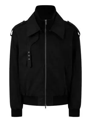 STUDIO TOMBOY Military-inspired Bomber Jacket - Black