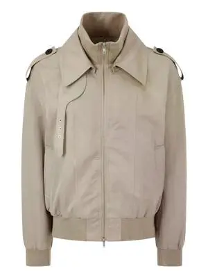 STUDIO TOMBOY Zip-up Military Jacket - Neutrals