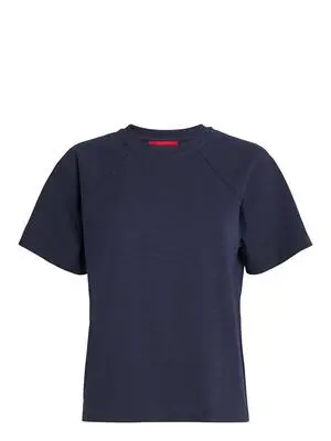 Max & Co. Cotton-linen Alida T-shirt - Blue