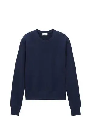Saint Laurent Cotton Cassandre Sweatshirt - Blue