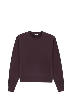 Saint Laurent Cotton Cassandre Sweatshirt - Purple
