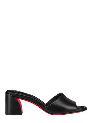 CHRISTIAN LOUBOUTIN Jane Leather Mules 55 - Black