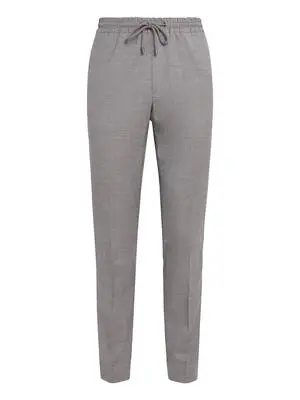 Pal Zileri Stretch-wool Drawstring Trousers - Grey