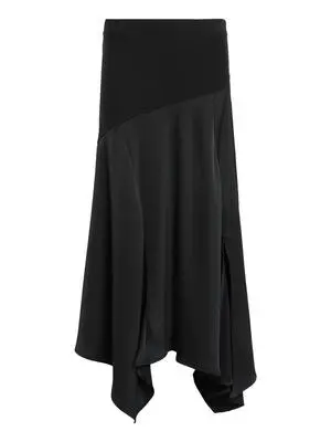 ALLSAINTS Satin Pia Midi Skirt - Black