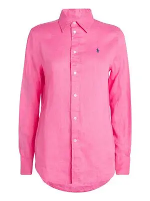 Polo Ralph Lauren Linen Classic Shirt Pink