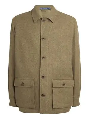 Polo Ralph Lauren Silk-linen-cotton Utility Jacket - Green