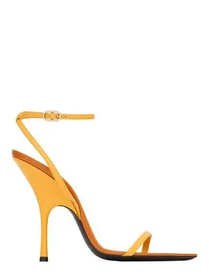 Saint Laurent Leather Katoucha 110 Sandals - Yellow