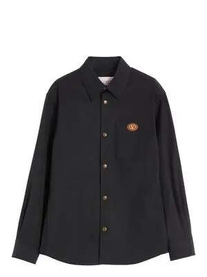 Valentino Garavani Vlogo Overshirt - Navy