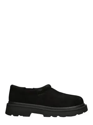UGG Suede Tasman Lug Slippers Black