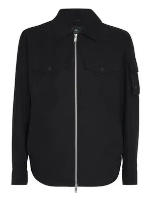 Moose Knuckles Twin-pocket Charlesbourg Overshirt - Black