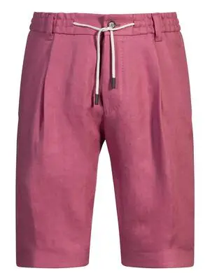 BOSS Linen Tapered Shorts - Pink