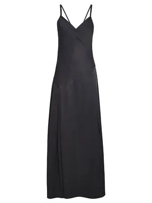 Max & Co. Satin Slip Maxi Dress - Black