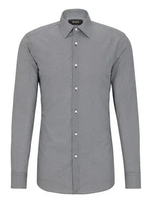 BOSS Printed Slim-fit Shirt