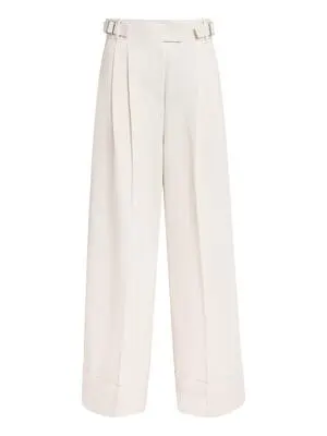 Max & Co. Cotton Wide-leg Trousers - White