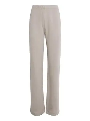 Eterne Cotton-Blend French Terry Sweatpants Beige
