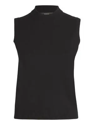 Max Mara Rib-knit Tank Top - Black