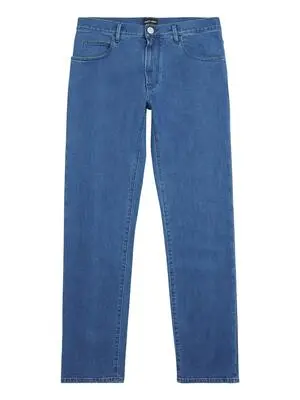Giorgio Armani Stretch-cotton Slim Jeans - Blue