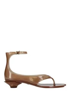 Chloé Jelly Heeled Sandals Brown
