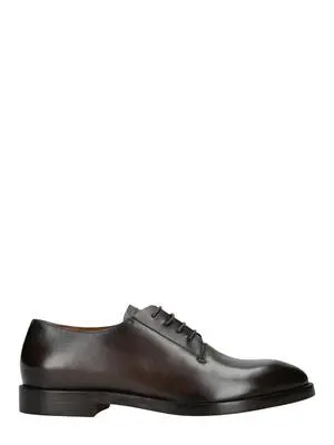 Zegna Leather Torino Derby Shoes - Brown