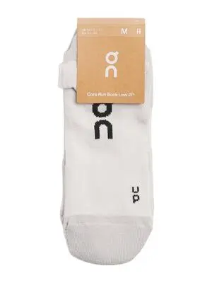 On Organic Cotton-blend Core Run Low Socks - Grey