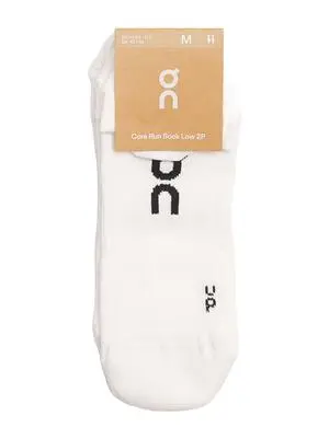 On Organic Cotton-blend Core Run Low Socks - White