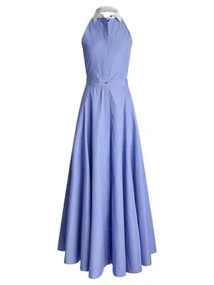 Ralph Lauren Cotton Eldred Maxi Dress - Blue