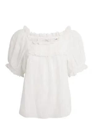 DÔEN Organic Cotton-Blend Frances Blouse