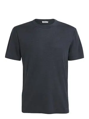 Simkhai Silk-cashmere-blend Knitted Nathan T-shirt - Grey