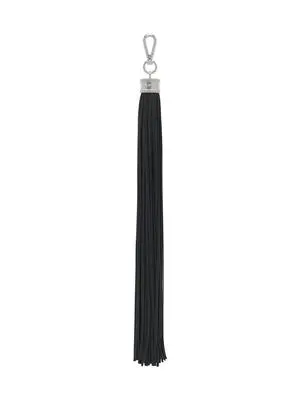 Alexander McQueen Leather Tassel Charm Black