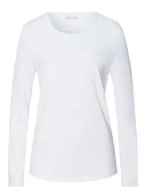 Hanro Sleep & Lounge Long-sleeve T-shirt - White