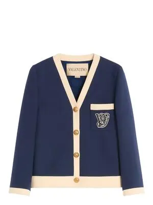 Valentino Garavani Wool-silk Jacket - Blue