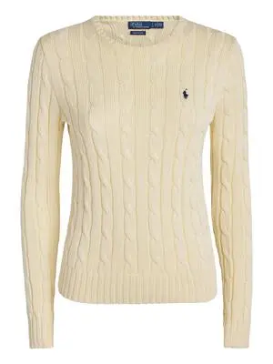 Polo Ralph Lauren Cotton Cable-knit Julianna Sweater - Ivory