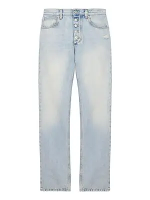 Alexander McQueen Skull-plaque Slim Jeans - Blue