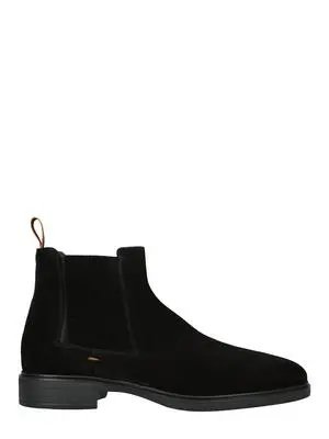 Santoni Suede Chelsea Boots - Black