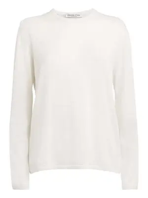 Johnstons Of Elgin Superfine Cashmere Sweater - White
