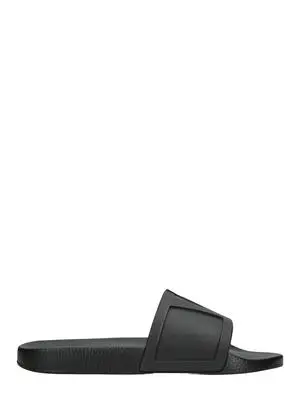 Valentino Garavani Vlogo Signature Slides - Black